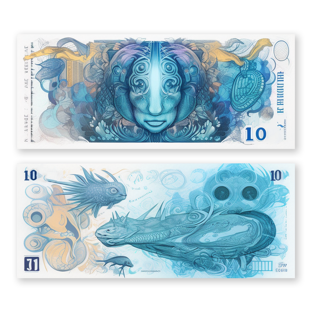 "Banknotes From A Future World" 5 Pack (Pre-Order) – SoftwareBoy Shop